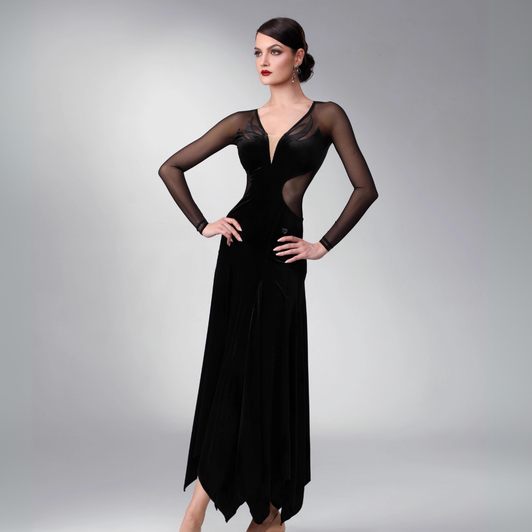 TID Customisable Women's Long Sleeve Dance Dresses Performance Competi ...