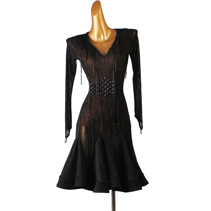 Customisable-Women's Diamante Dance Dresses Competition Dress Performa ...