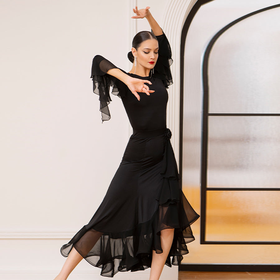 Modern Dance Dress Ballroom Dance Dress Waltz Big Swing Dress ...