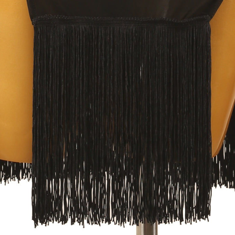 Customisable-Women's Performance Sleeveless Tassel Latin Salsa Dance D ...