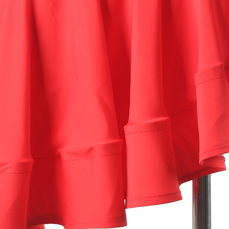 Customisable-Women's Red Ruffle Dance Wear Dance Dress Performance Wea ...