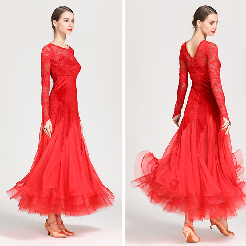 Women's Practice Dress Performance Dress Modern Dress Ballroom Dance D ...