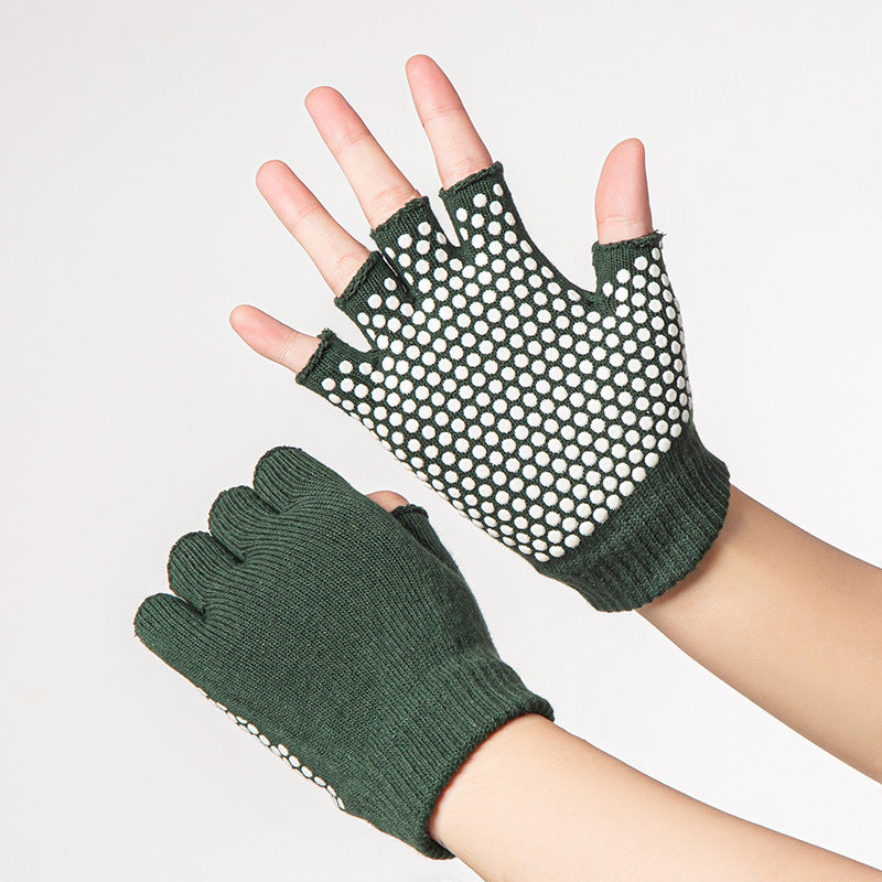 Fingerless Grip Yoga Pilates Gloves – DanceandSway