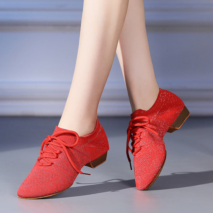 Linen Canvas Strap Flats Jazz Dance Shoes Teaching & Practice Shoes ...