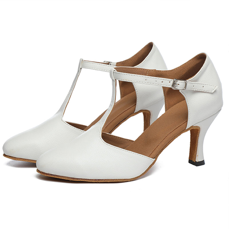 HW Women's Leatherette Customized Heels Ballroom Dance Shoes Modern Sh ...