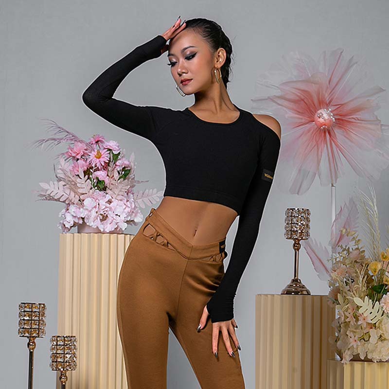 WJJ Women’s Hollow Dance Tops Professional Training Clothes – DanceandSway