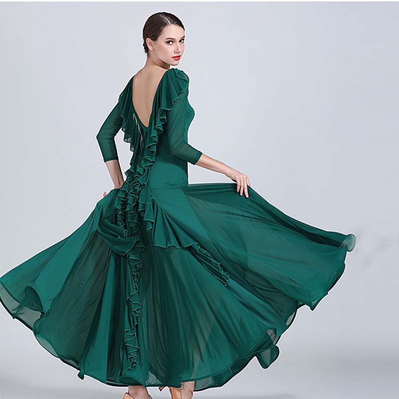Women's Practice Dress Performance Dress Modern Dress Ballroom Dance D ...